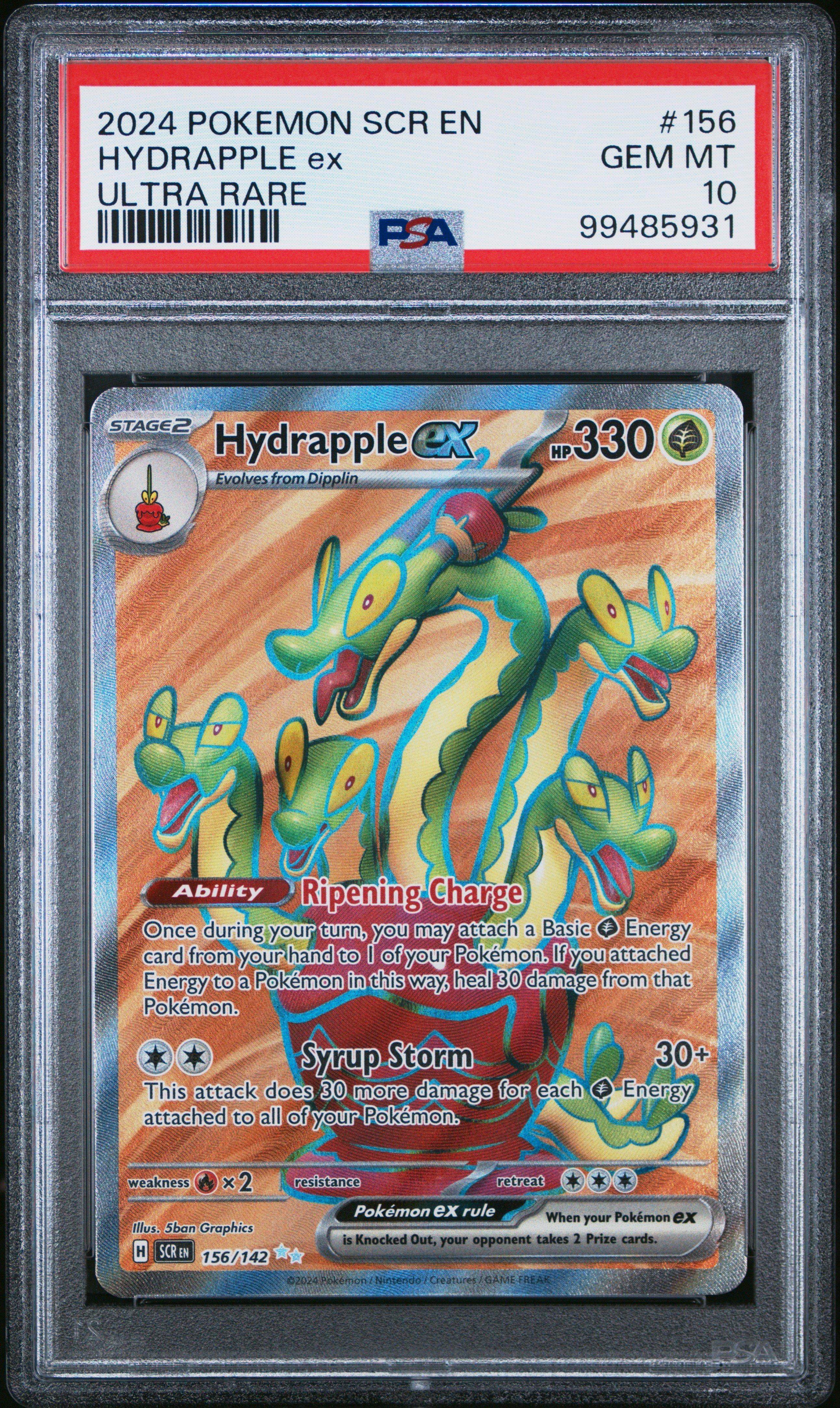 2024 Pokemon Scr En-stellar Crown 156 Hydrapple Ex Ultra Rare PSA 10 | GameStop