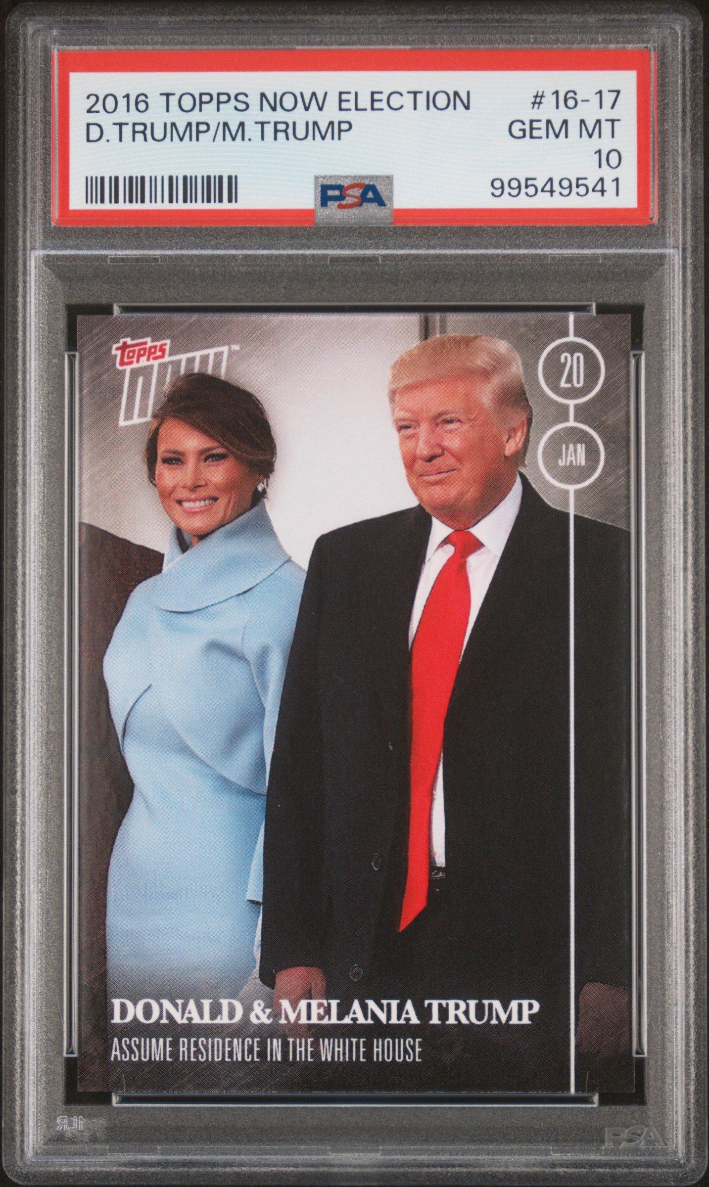2016 Topps Now Election 16-17 Donald Trump/melania Trump PSA 10 | GameStop