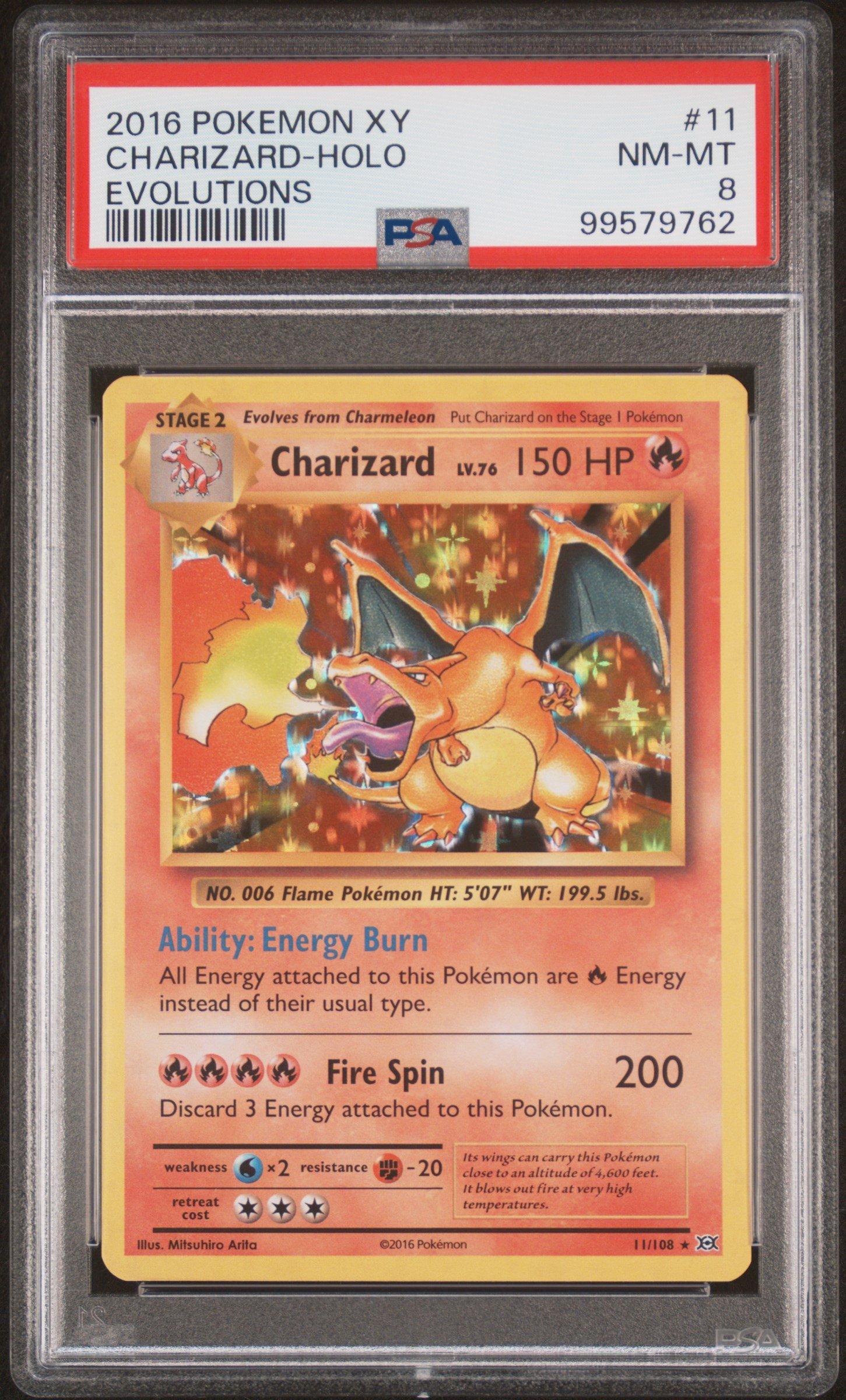 2016 Pokemon Xy Evolutions 11 Charizard-holo PSA 8 | GameStop