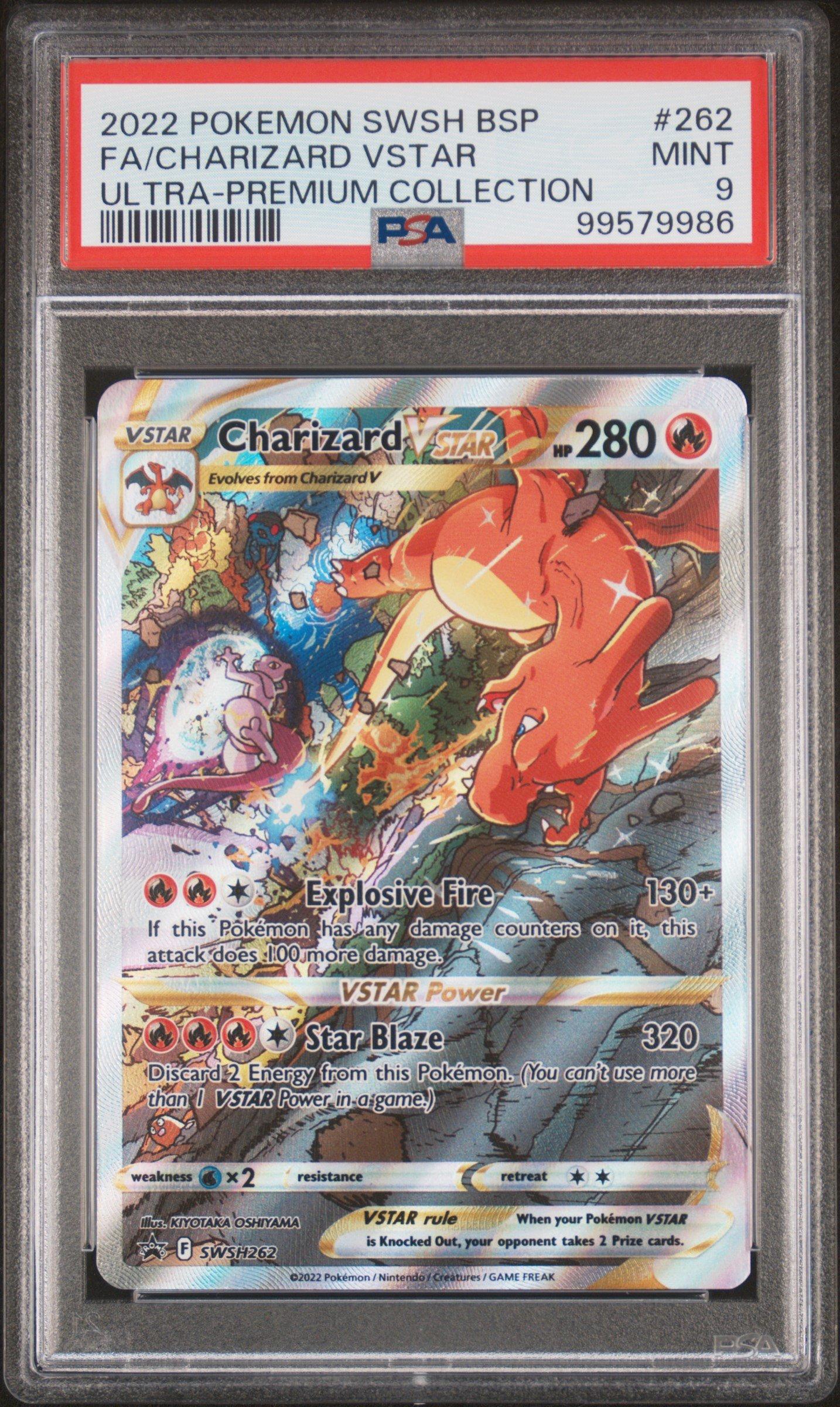 2022 Pokemon Swsh Black Star Promo 262 Full Art/charizard Vstar Sword ...