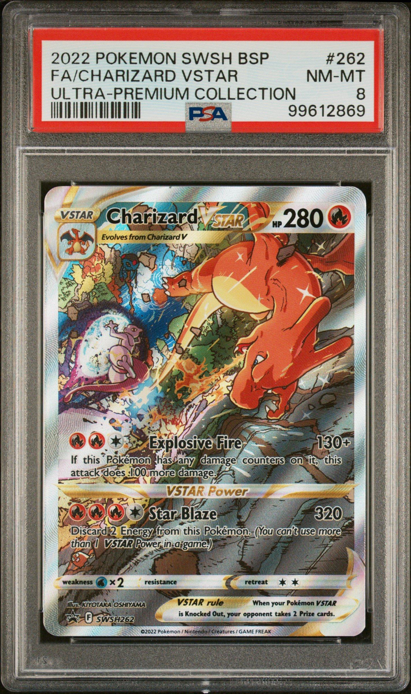 2022 Pokemon Swsh Black Star Promo 262 Full Art/charizard Vstar Sword ...