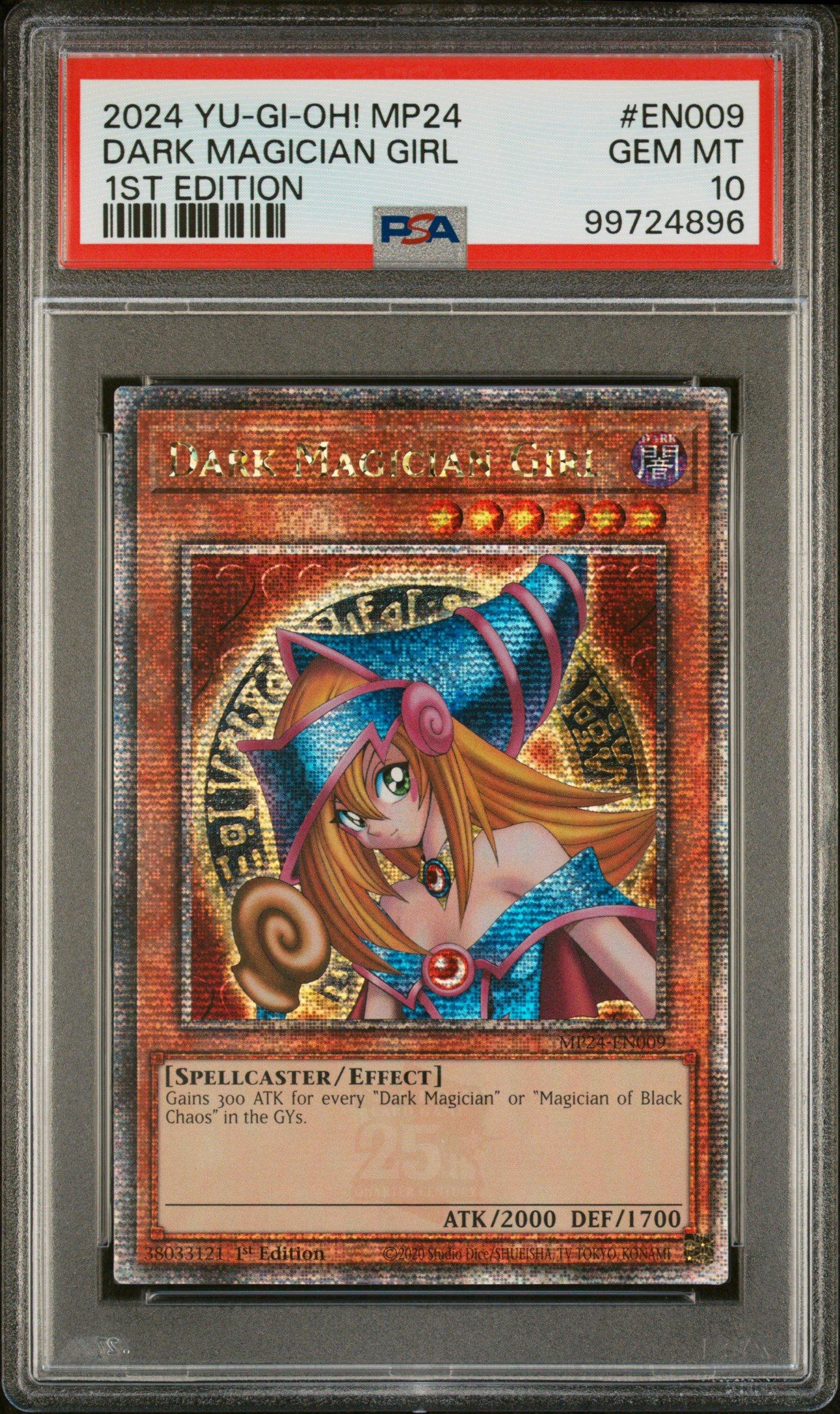 2024 Yu-gi-oh! Mp24-25th Anniversary Tin: Dueling Mirrors En009 Dark Magician Girl 1st Edition ...
