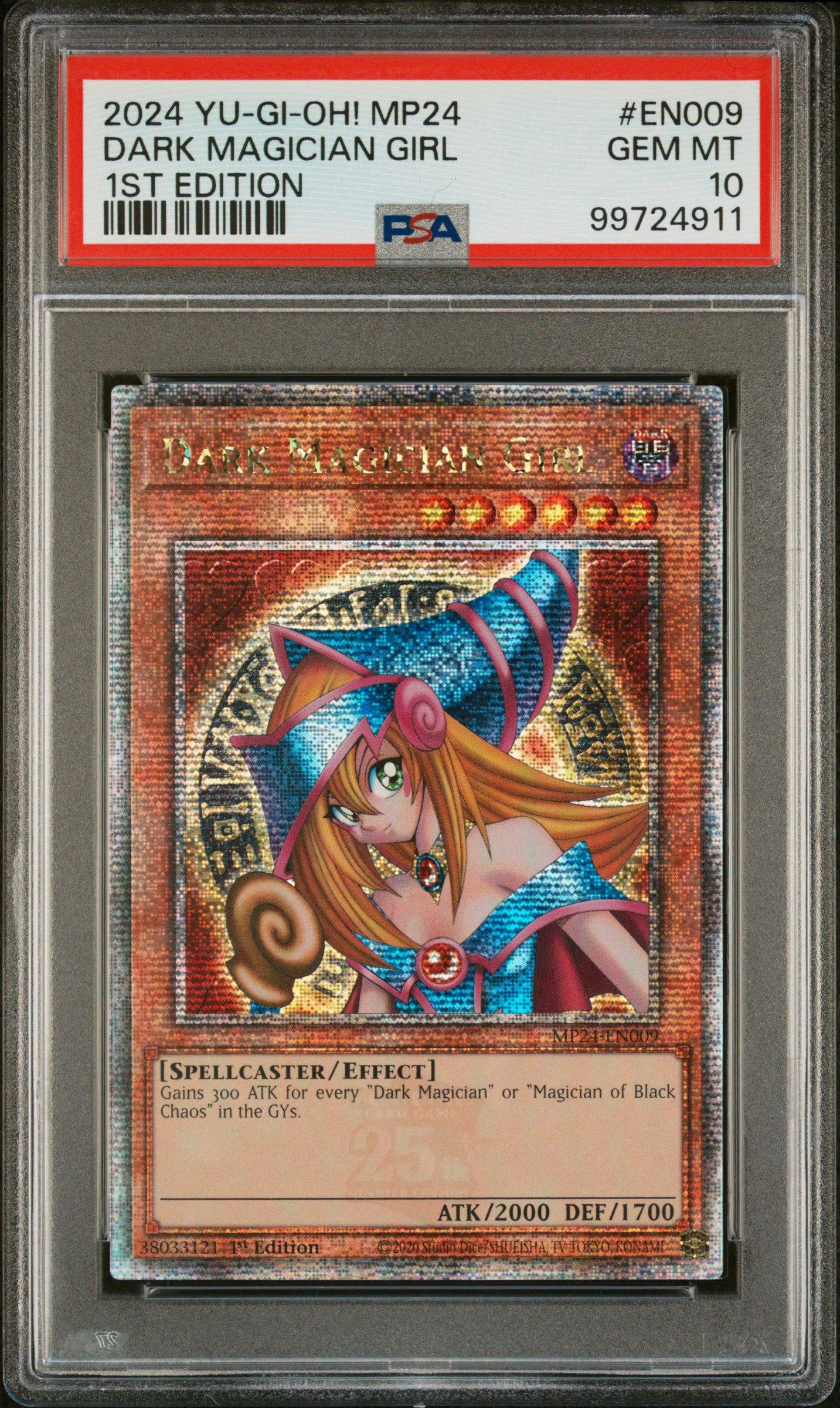 2024 Yu-gi-oh! Mp24-25th Anniversary Tin: Dueling Mirrors En009 Dark Magician Girl 1st Edition ...