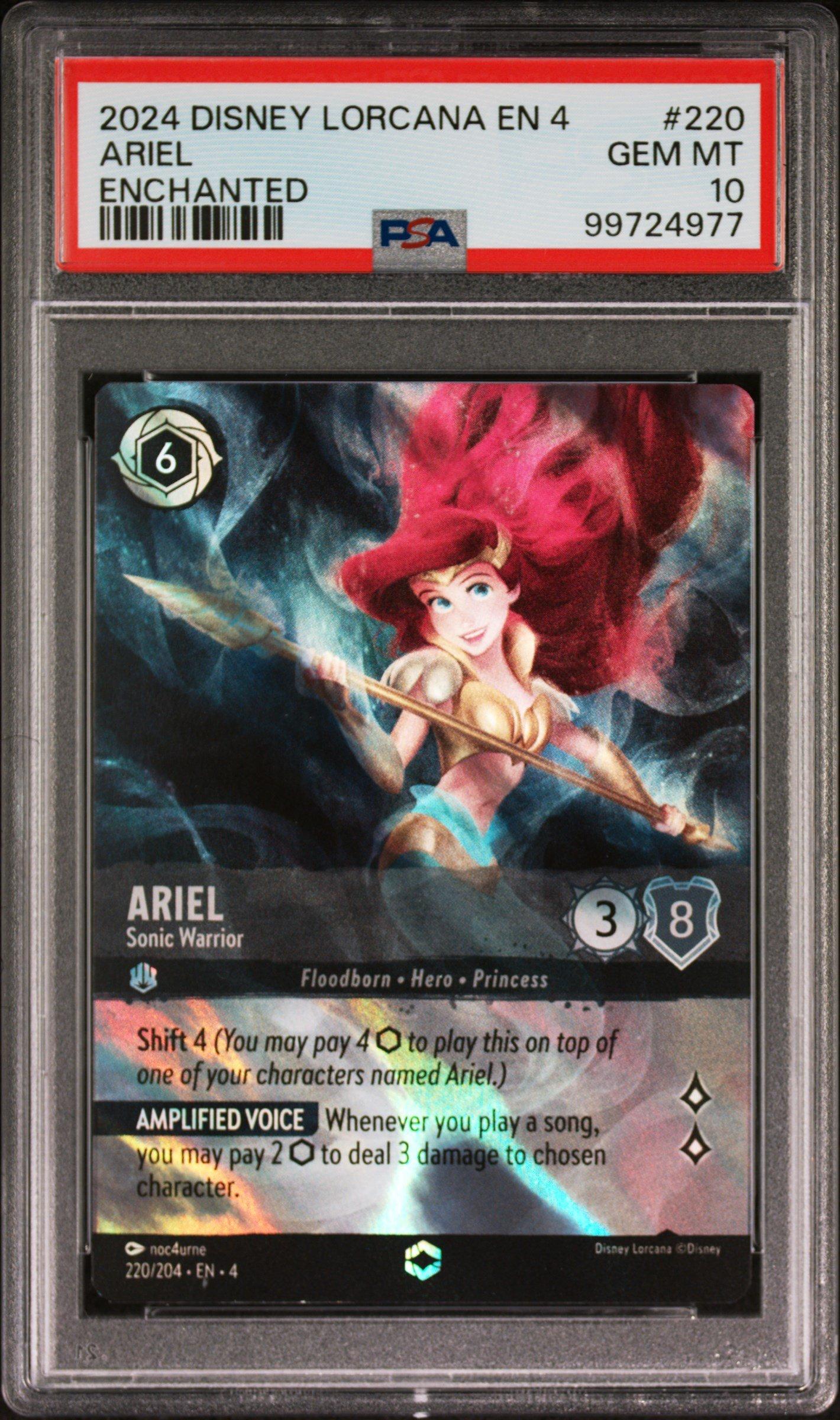 2024 Disney Lorcana En 4-ursula's Return 220 Ariel - Sonic Warrior ...