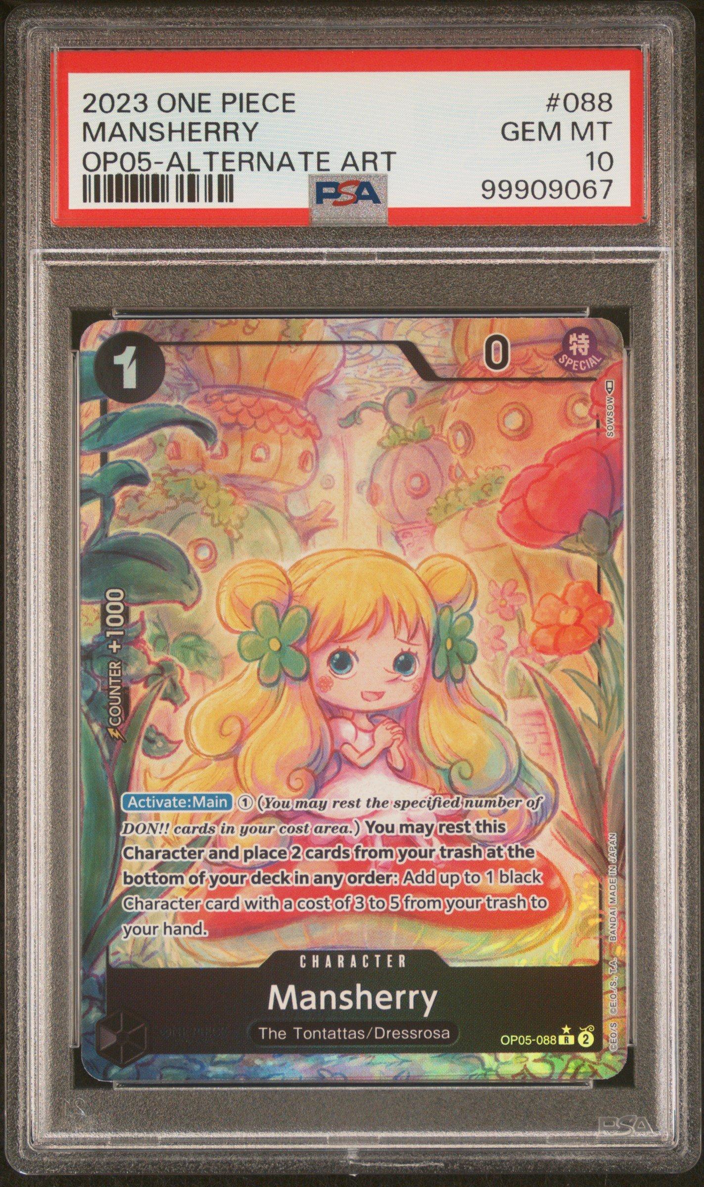 2023 One Piece Awakening Of The New Era 088 Mansherry Alternate Art PSA ...