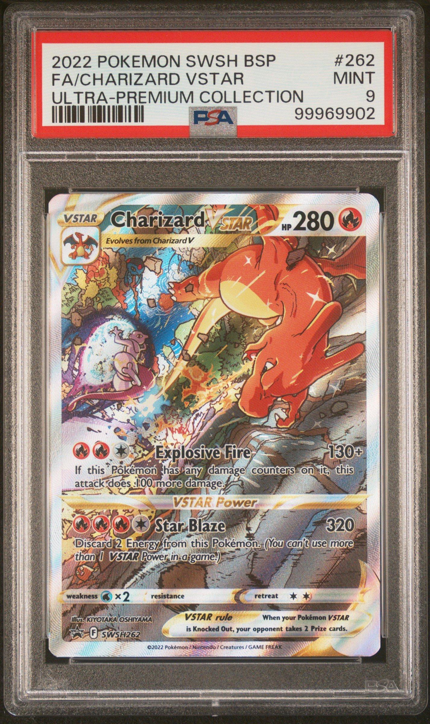 2022 Pokemon Swsh Black Star Promo 262 Full Art/charizard Vstar Sword & Shield Ultra-premium ...