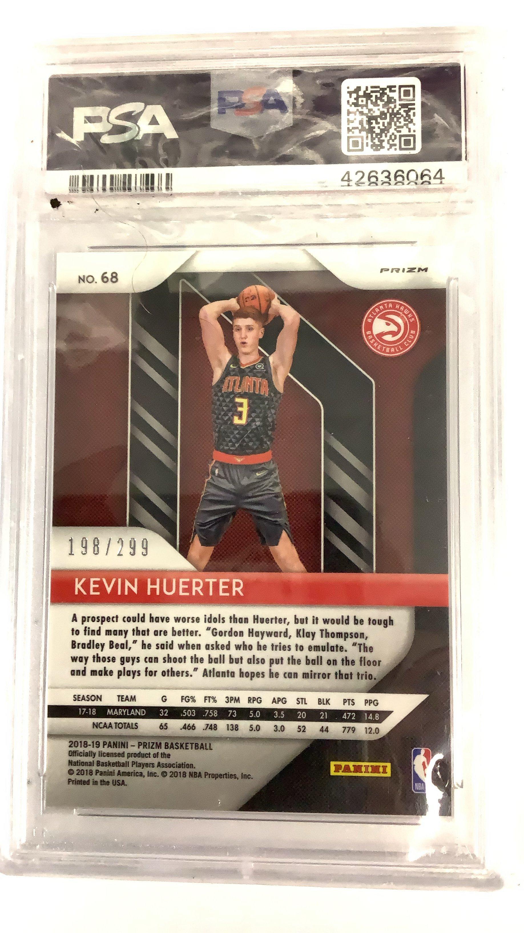 2018 Panini Prizm 68 Kevin Huerter Red Prizm PSA 10 | GameStop