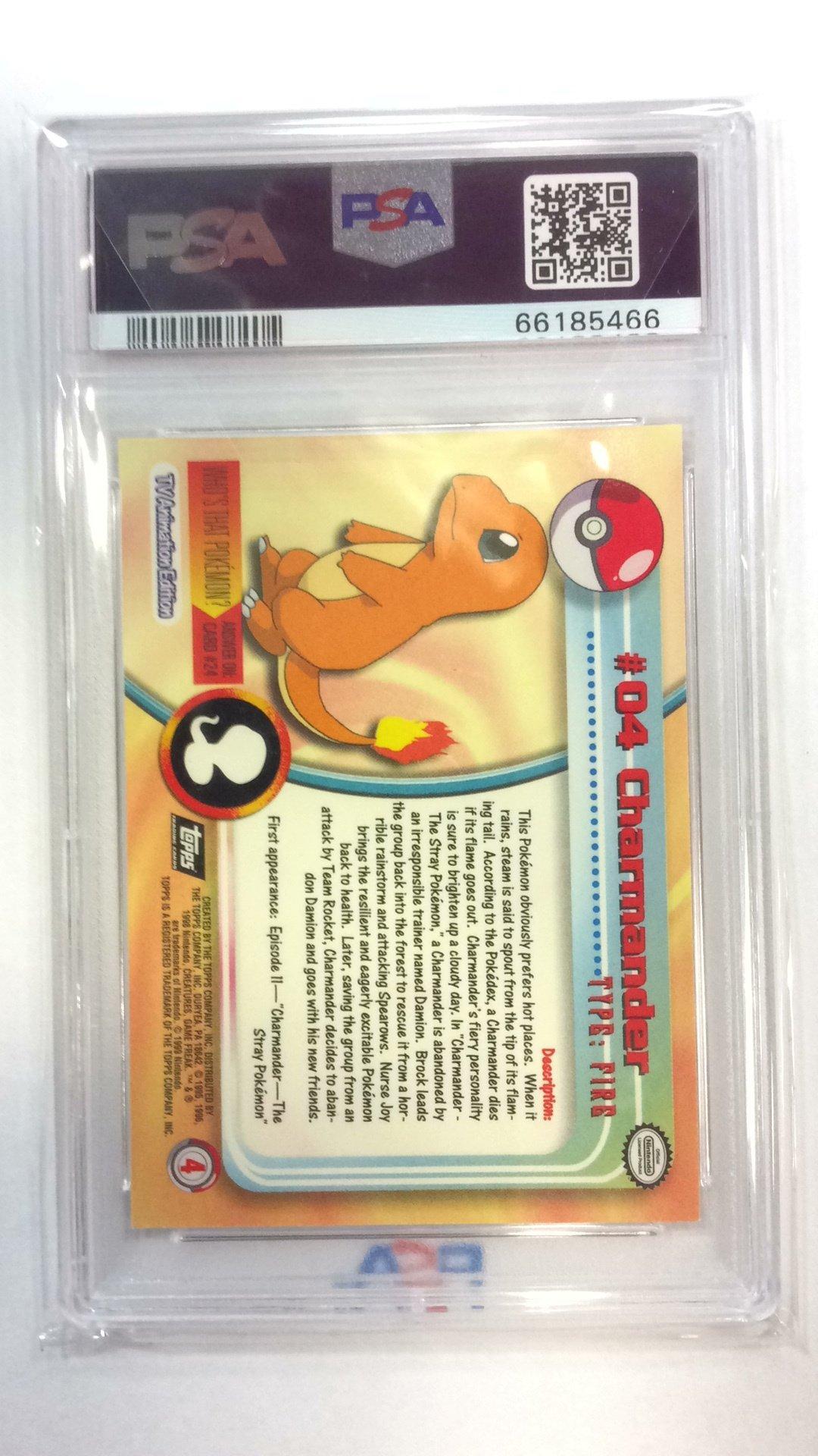 1999 Topps Pokemon Tv 4 Charmander PSA 9 | GameStop