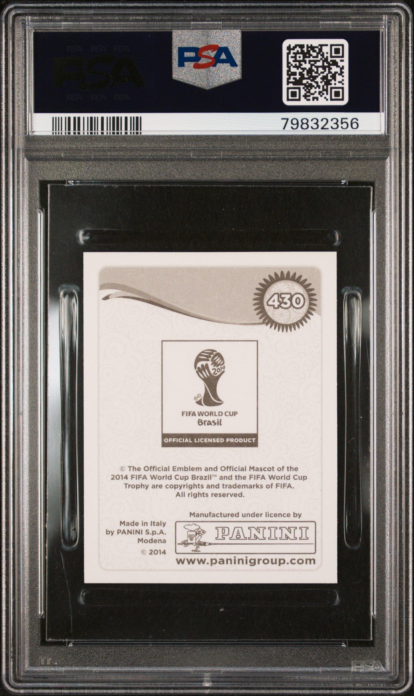 2014 Panini World Cup Stickers 430 Lionel Messi PSA 9 | GameStop