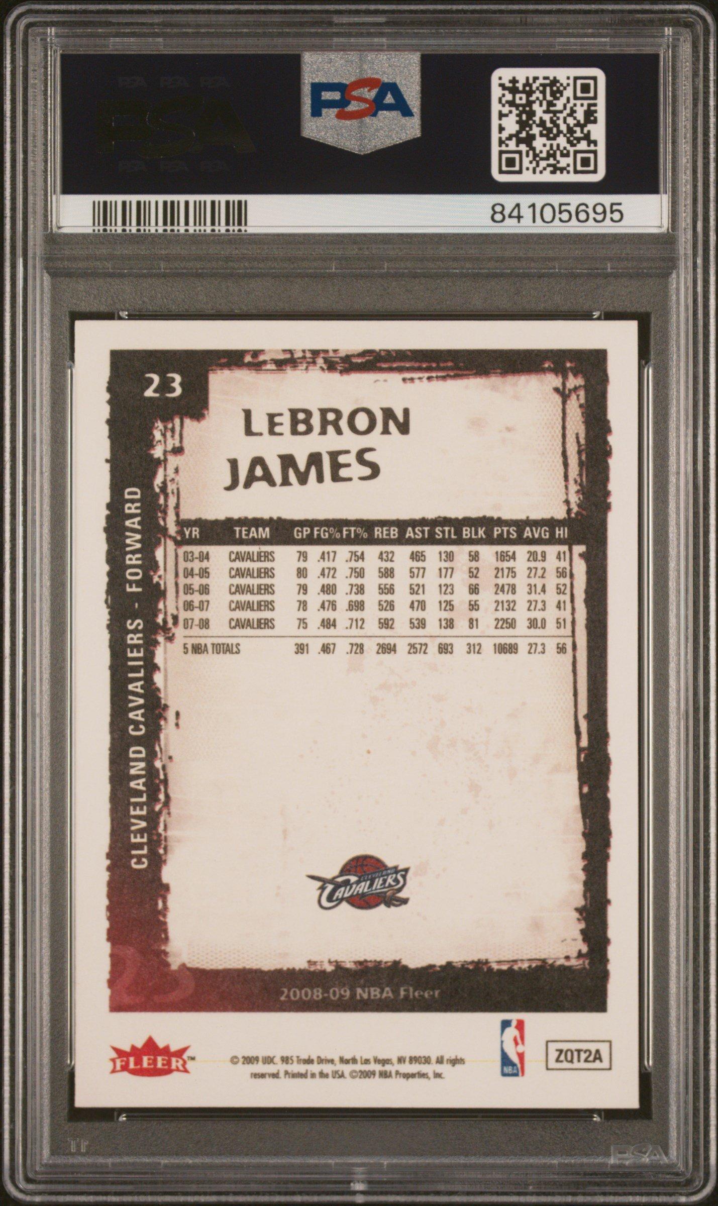 2008 Fleer 23 Lebron James PSA 10 | GameStop