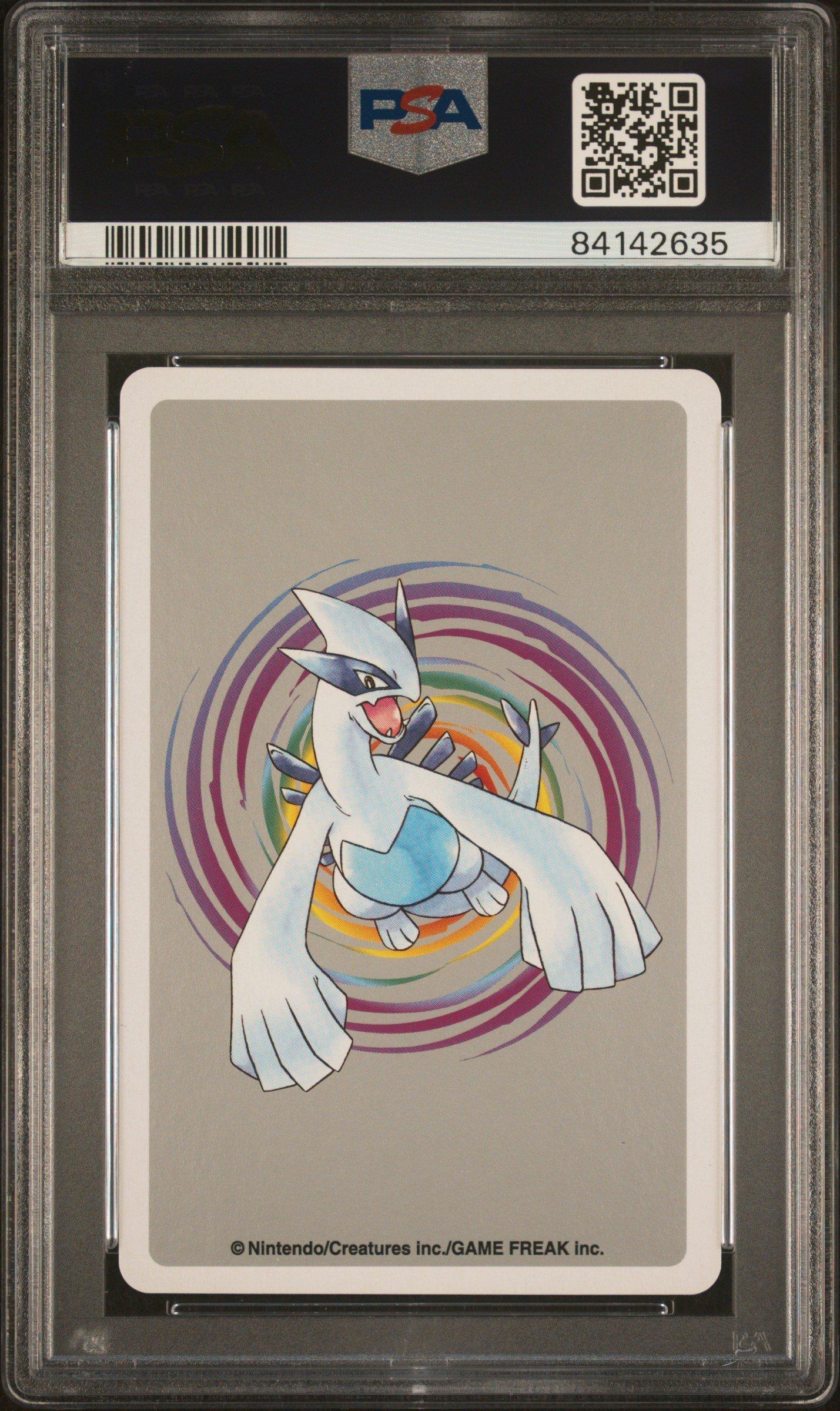 2000 Pokemon Silver Version Playing Cards 249 Lugia Ace Of Spades PSA ...