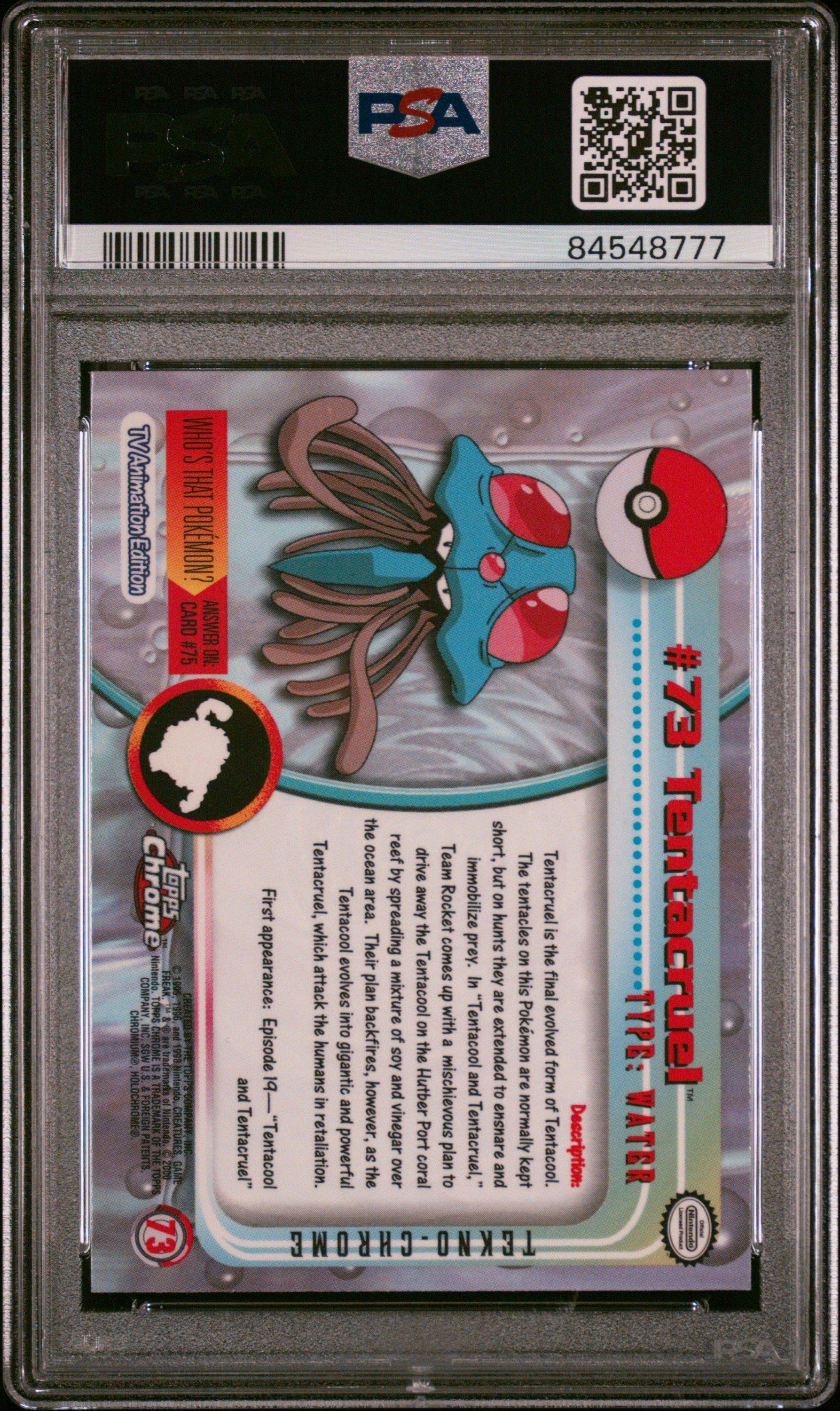 2000 Topps Chrome Pokemon T.v. 73 Tentacruel Tekno PSA 8 | GameStop