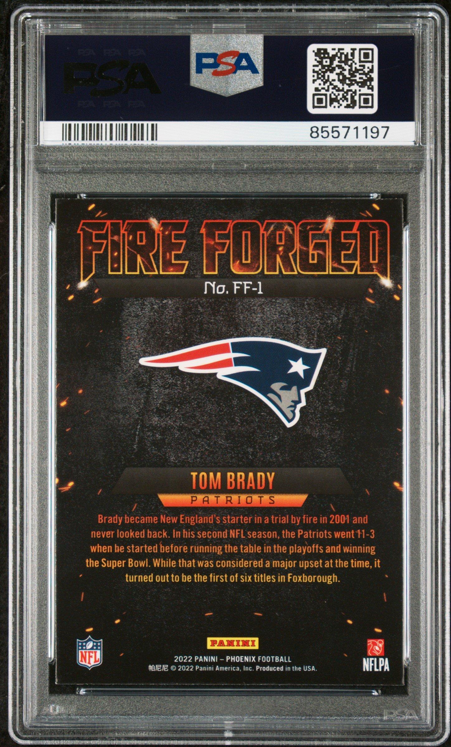 2022 Panini Phoenix Fire Forged Ff1 Tom Brady PSA 10 | GameStop
