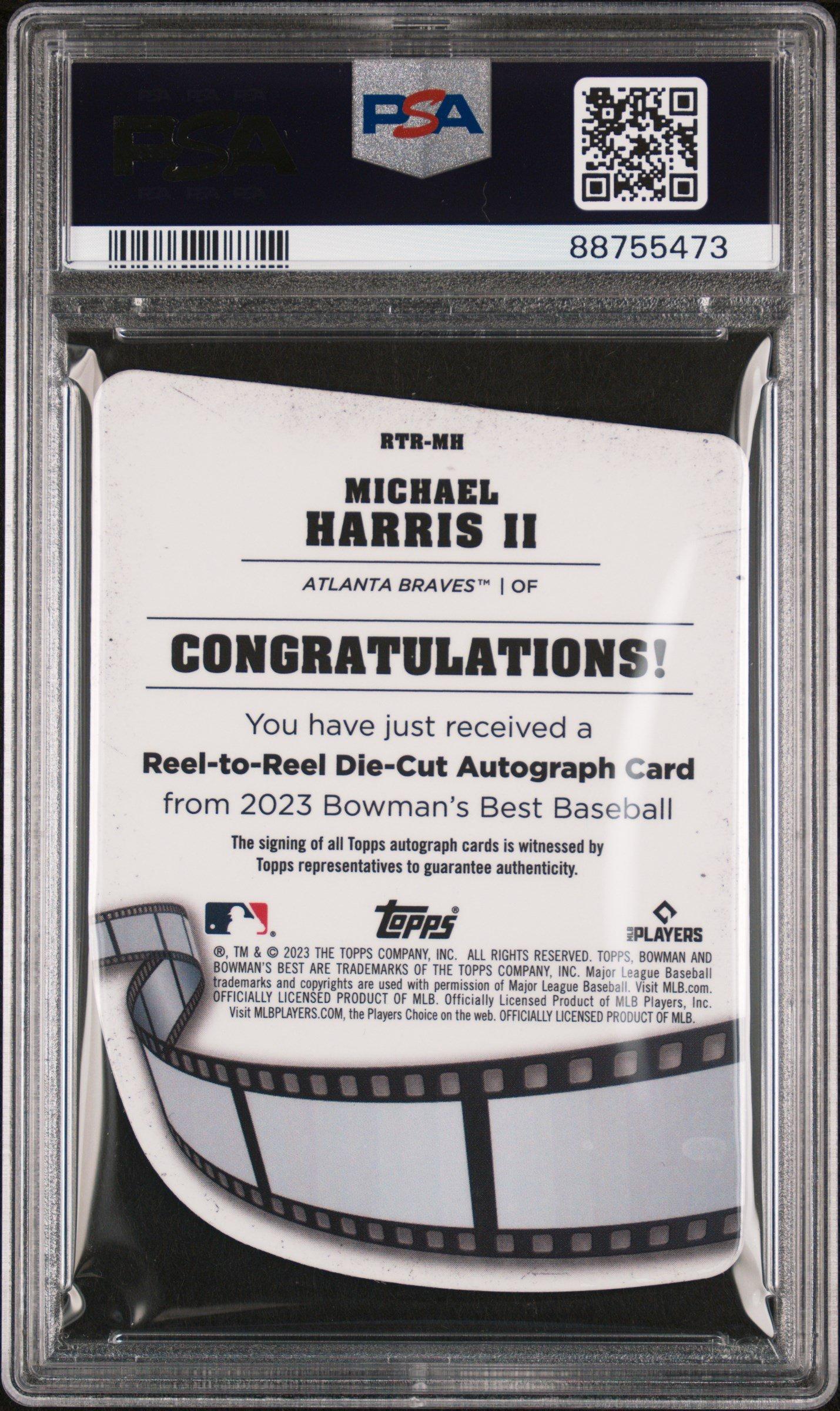 2023 Bowman's Best Reel To Reel Die-cuts Autographs Rtrmh Michael ...