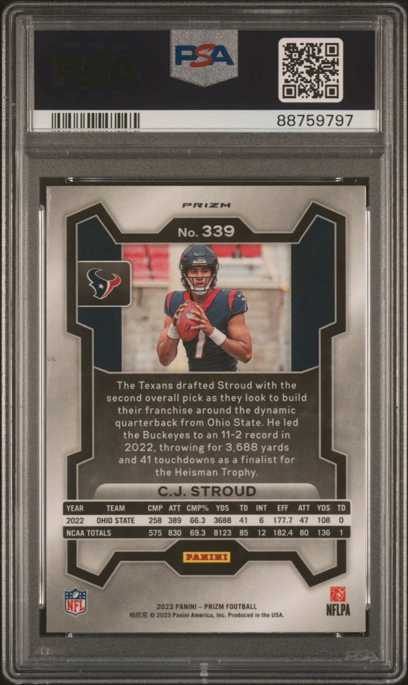 2023 Panini Prizm 339 Cj Stroud Disco Prizm PSA 10 | GameStop