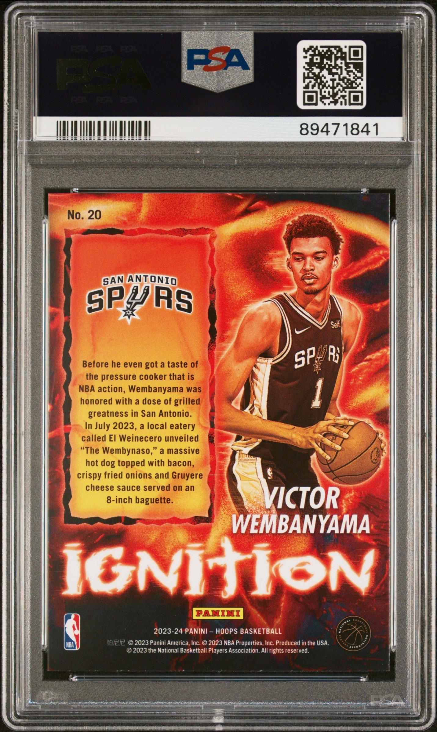 2023 Panini Nba Hoops Ignition 20 Victor Wembanyama PSA 10 | GameStop