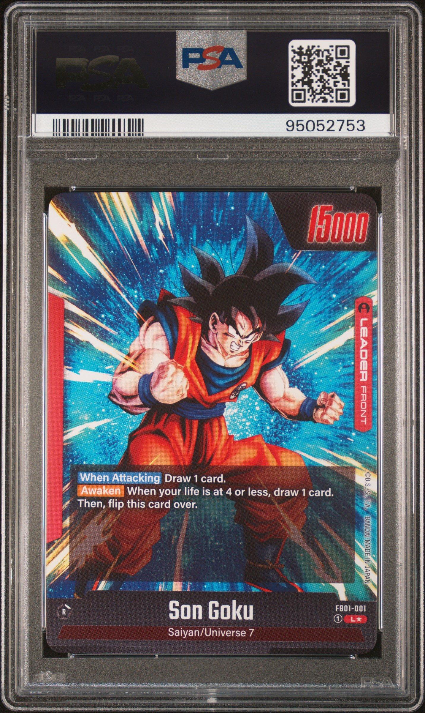 2024 Dragon Ball Super Card Game Fusion World Awakened Pulse Fb01-001 Son Goku Alternate Art PSA ...