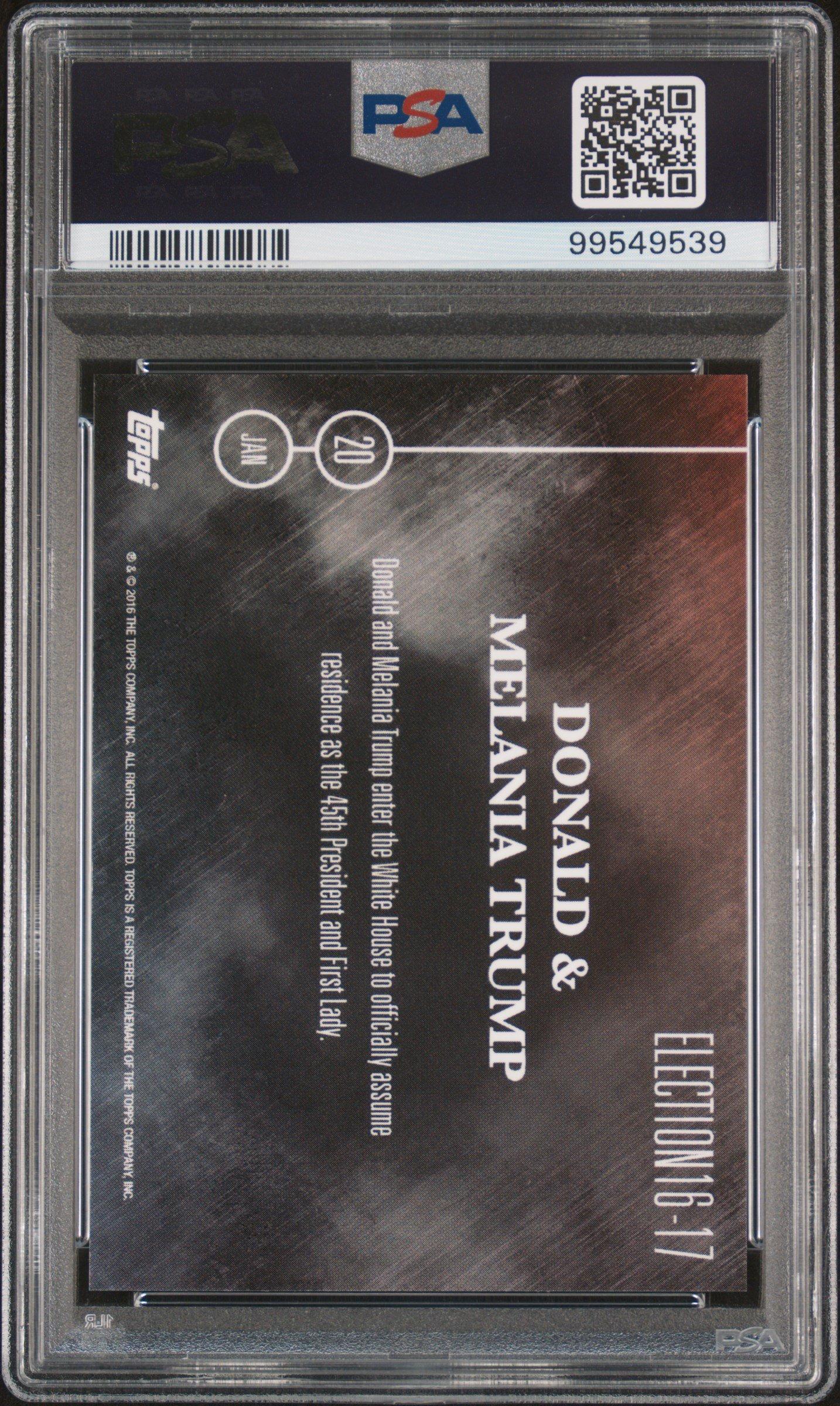 2016 Topps Now Election 16-17 Donald Trump/melania Trump PSA 10 | GameStop
